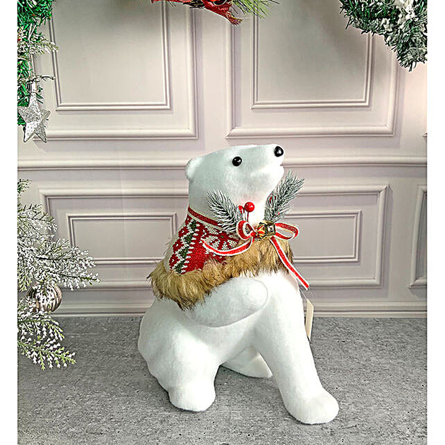 Buy/Send Winter Wonderland Polar Bear Figurine Online- FNP