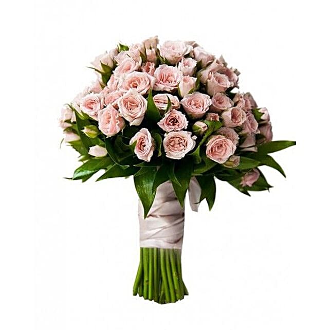 Elegant Pink Baby Roses Bouquet lebanon | Gift Elegant Pink Baby Roses ...