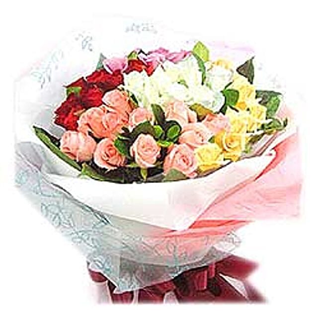 Bouquet of 36 Mixed Colours Roses MAL malaysia | Gift Bouquet of 36 ...