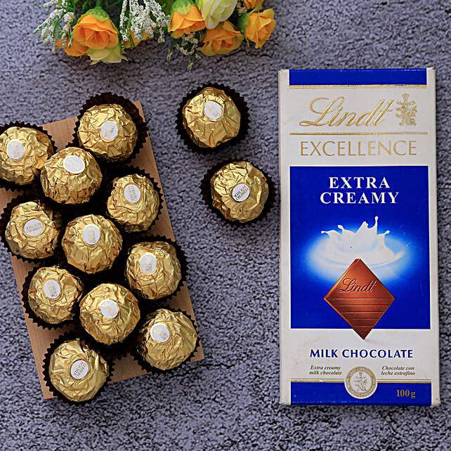 Lindt Excellence And Ferrero Rocher Chocolate Combo malaysia | Gift ...