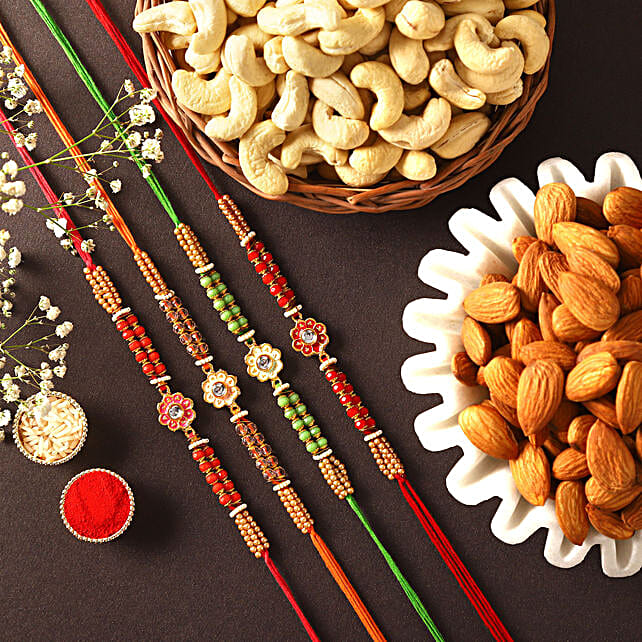 Sneh Meenakari Rakhis With Almonds & Cashews malaysia | Gift Sneh ... Sneh Meenakari Rakhis With Almonds & Cashews malaysia | Gift Sneh ...