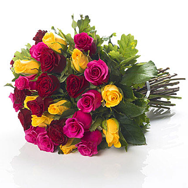 Mixed Roses Bouquet new-zealand | Gift Mixed Roses Bouquet- FNP