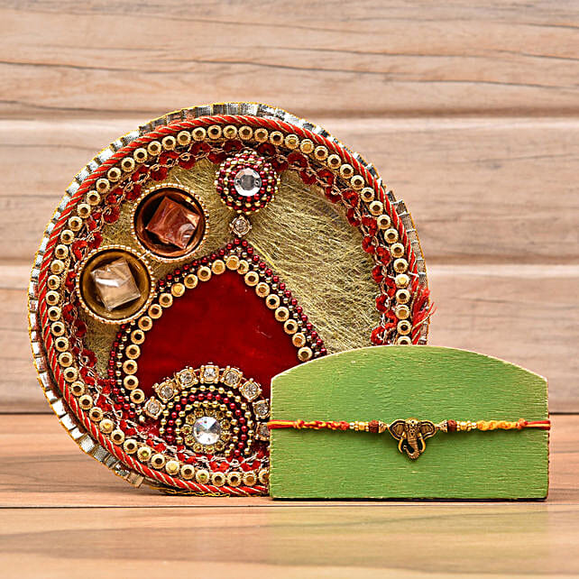 Traditional Rakhi And Thali Combo pakistan | Gift Traditional Rakhi And ...