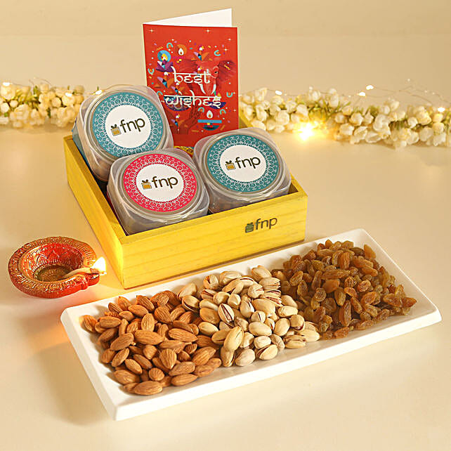 Diwali Best Wishes With Kesar Dryfruits pakistan | Gift Diwali Best ...