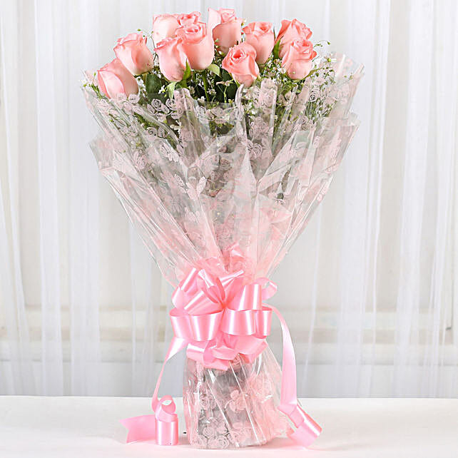 12 Splendid Pink Roses Bouquet philippines | Gift 12 Splendid Pink ...