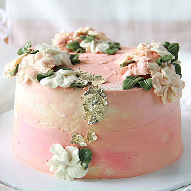 Pink Blossoms Vanilla Buttercream Cake philippines | Gift Pink Blossoms ...
