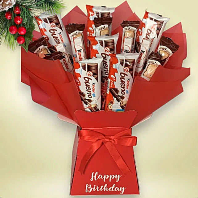 Kinder Bueno Chocolate Bouquet philippines | Gift Kinder Bueno ...