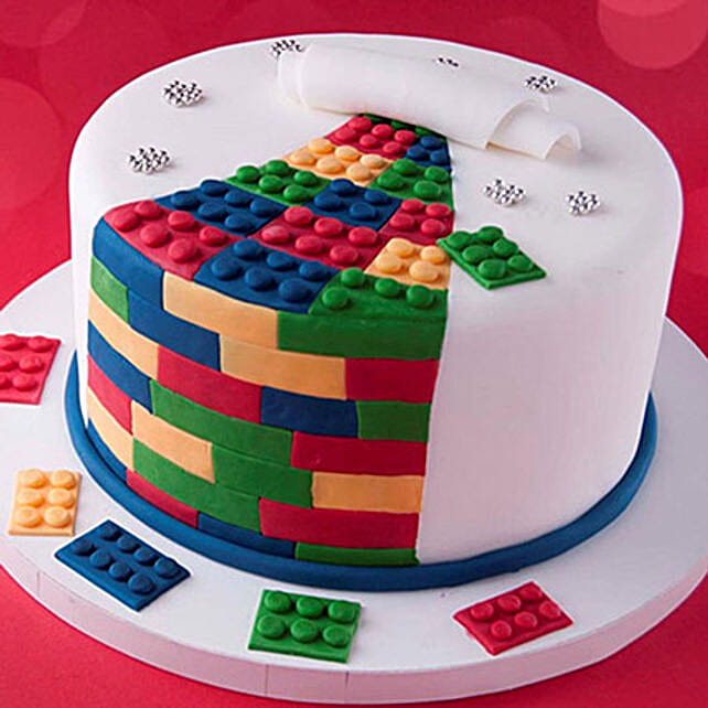 The Lego Blocks Theme Cake qatar | Gift The Lego Blocks Theme Cake- FNP