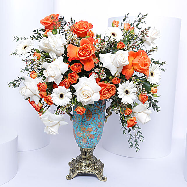 Mixed Flower Arrangement for Ramadan qatar | Gift Mixed Flower ...