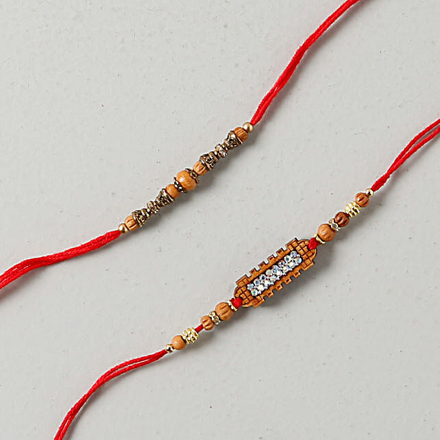 Elegant Diamond Rakhi Set romania | Gift Elegant Diamond Rakhi Set- FNP