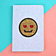 Buy/Send Blue Smiley Sparkling Notebook Online- Ferns N Petals