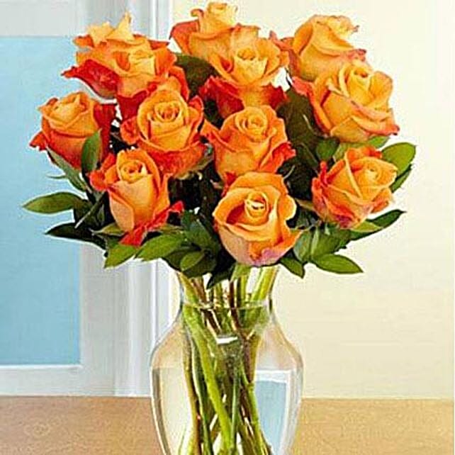 Dozen Orange Roses saudi-arabia | Gift Dozen Orange Roses- FNP