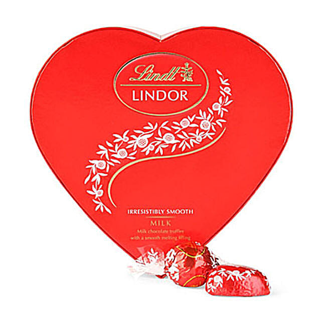Heart Shaped Lindt Milk Chocolates singapore | Gift Heart Shaped Lindt ...