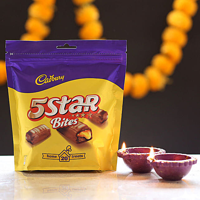 Cadbury 5 Star Pack Diyas singapore | Gift Cadbury 5 Star Pack Diyas- FNP