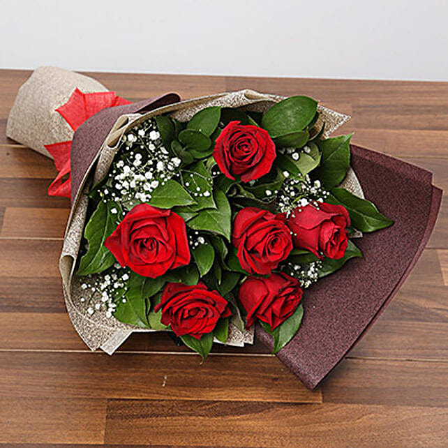 Romantic Roses Bouquet singapore | Gift Romantic Roses Bouquet- FNP