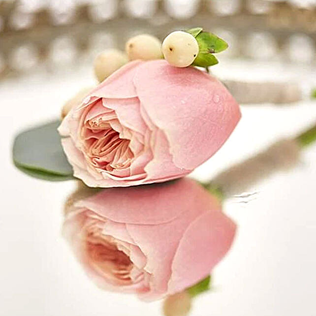 Classic Peach Peony boutonniere singapore | Gift Classic Peach Peony ...
