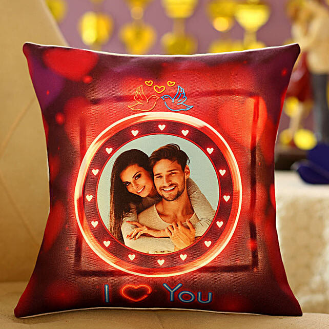 Personalised Led Cushion singapore | Gift Personalised Led Cushion- FNP