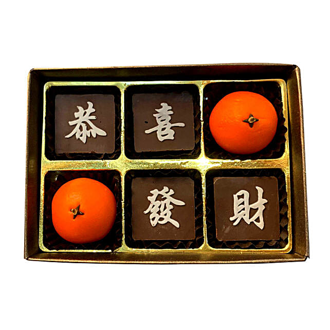 6 Pcs CNY Themed Chocolate singapore | Gift 6 Pcs CNY Themed Chocolate- FNP