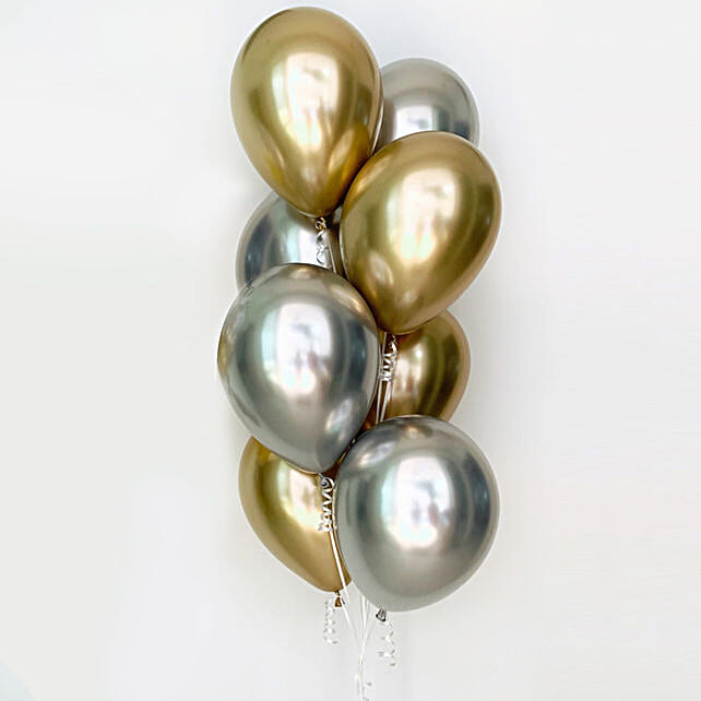 Gold And Silver Chrome Balloons singapore | Gift Gold And Silver Chrome ...