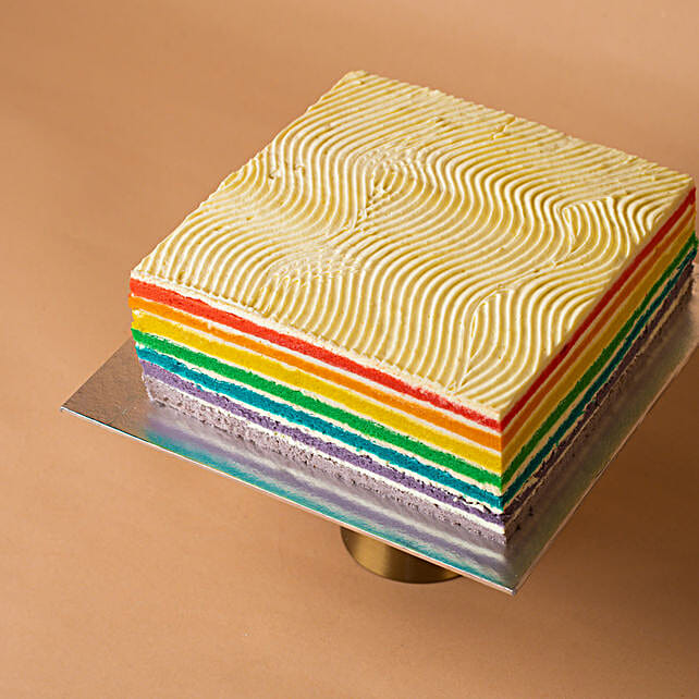 Rainbow Cream Cheese Cake singapore | Gift Rainbow Cream Cheese Cake- FNP