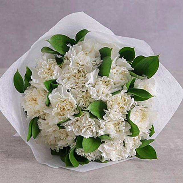 Crisp White Carnation Cluster south-africa | Gift Crisp White Carnation ...