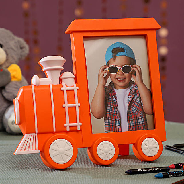 Personalised Orange Train Photo Frame thailand | Gift Personalised ...
