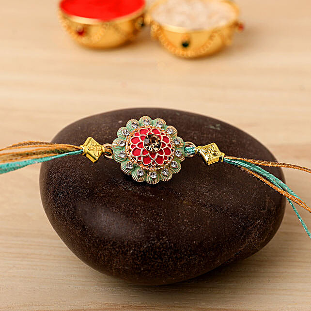 Traditional Design Rakhi thailand | Gift Traditional Design Rakhi- FNP