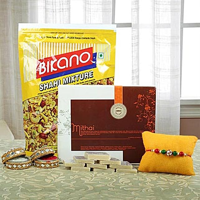 Sweet N Spicy Rakhi Hamper Uae T Sweet N Spicy Rakhi Hamper Fnp