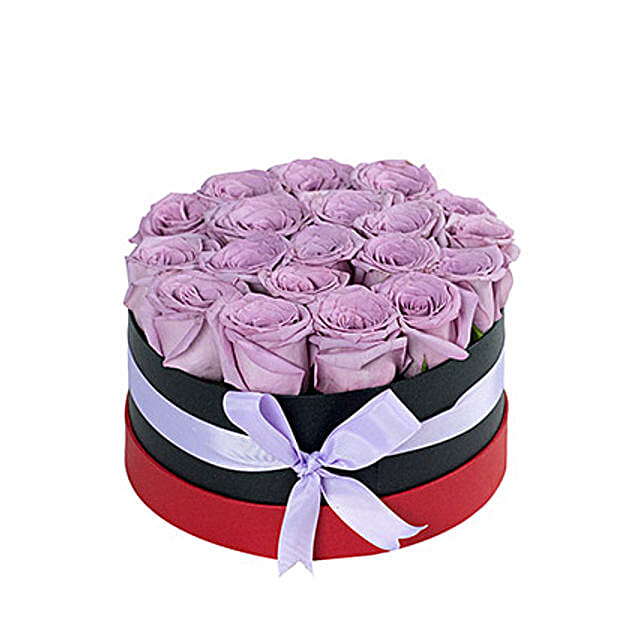Enticing Purple Roses Arrangement uae | Gift Enticing Purple Roses ...