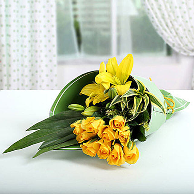 Yellow Roses Bunch uae | Gift Yellow Roses Bunch- FNP