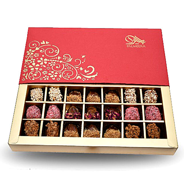 Box Of Stuffed Dates 21 Pcs uae | Gift Box Of Stuffed Dates 21 Pcs- FNP