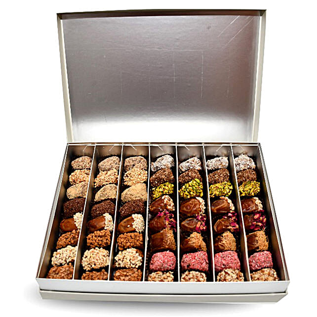 Box Of Stuffed Dates 56 Pcs uae | Gift Box Of Stuffed Dates 56 Pcs- FNP