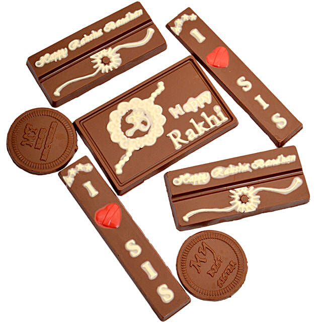Raksha Bandhan Chocolate Bars uae | Gift Raksha Bandhan Chocolate Bars- FNP