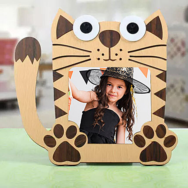 Cat Shaped Photo Frame uae | Gift Cat Shaped Photo Frame- FNP