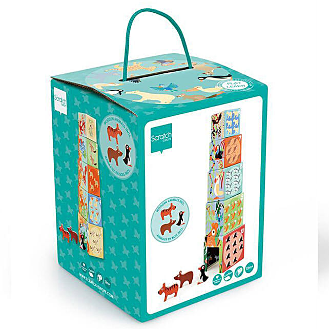 Stacking Tower Animals World uae | Gift Stacking Tower Animals World- FNP