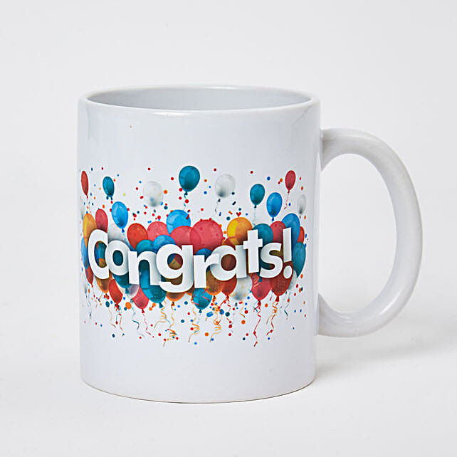 Colourful Congrats Mug uae | Gift Colourful Congrats Mug- FNP