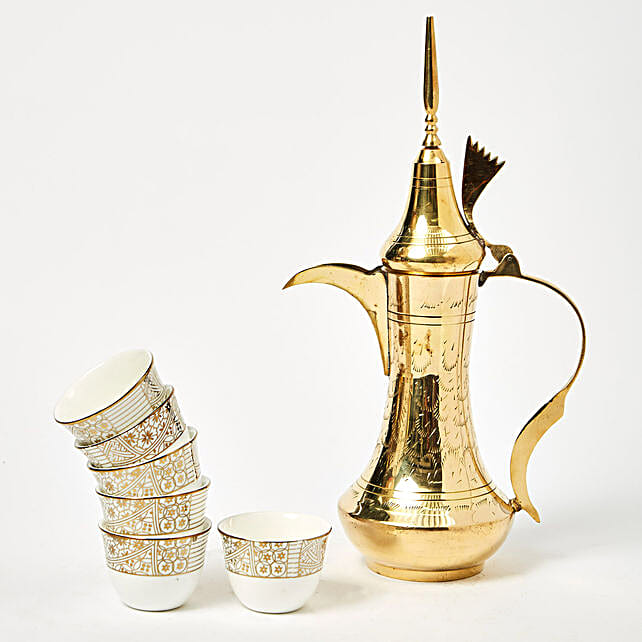 Ramadan Special Tea and Coffee Pot With Coffee Cups uae | Gift Ramadan ...