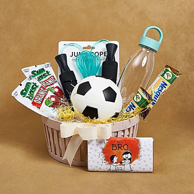 Sports Theme Rakhi Hamper uae | Gift Sports Theme Rakhi Hamper- FNP