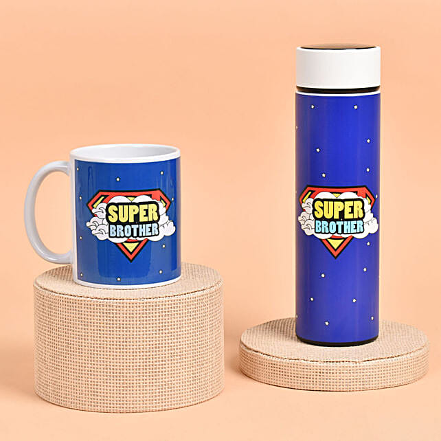 Super Brother Bottle & Mug uae | Gift Super Brother Bottle & Mug- FNP