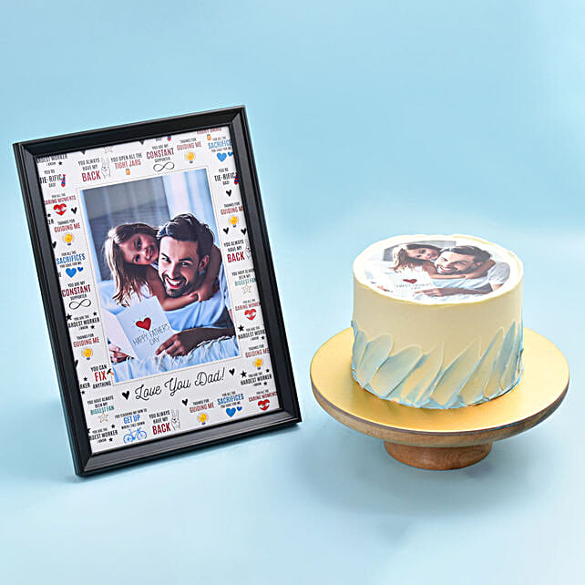 Personalised Frame and Cake uae | Gift Personalised Frame and Cake- FNP