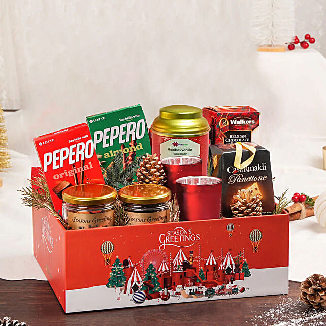 Seasons Greeting With Snowman uae | Gift Seasons Greeting With Snowman- FNP