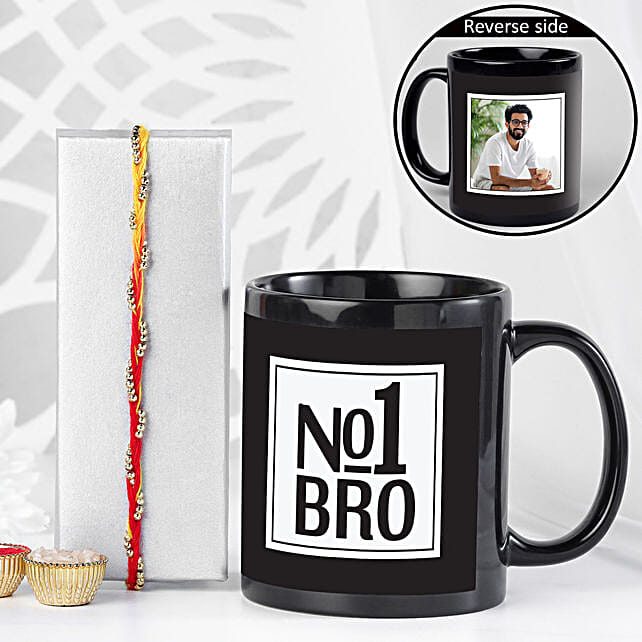 No. 1 Bro Rakhi Set uae | Gift No. 1 Bro Rakhi Set- FNP