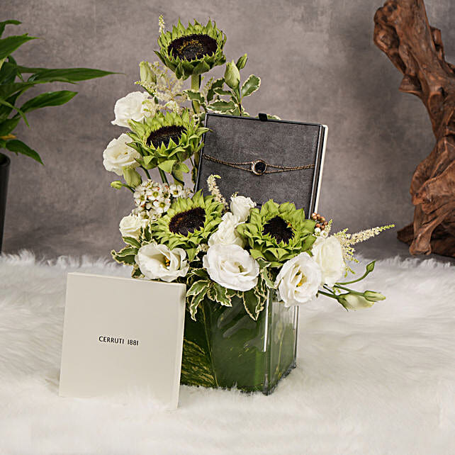 Cerruti Gold plated double chain bracelet for her uae | Gift Cerruti ...