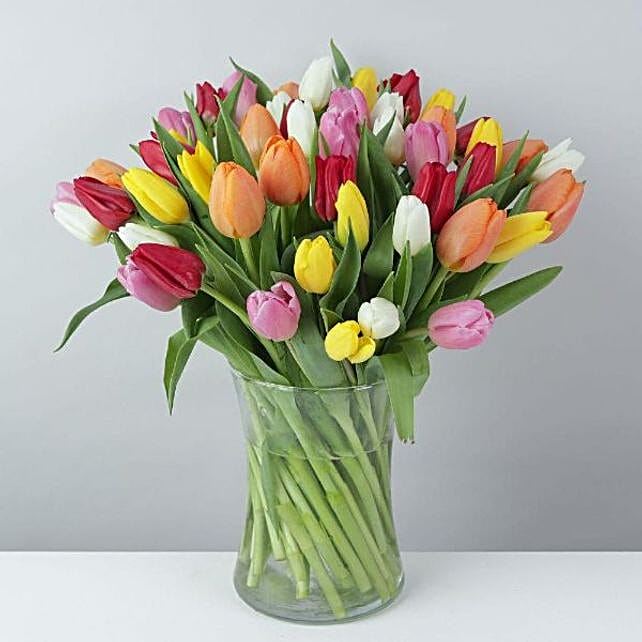 The Colorful Tulip Bunch uk | Gift The Colorful Tulip Bunch- FNP