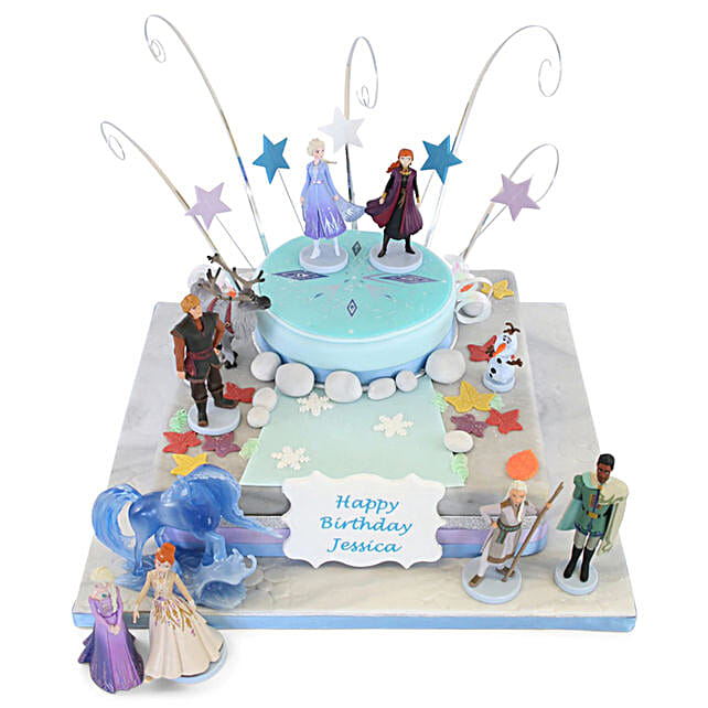 Frozen 2 Tiered Themed Cake uk | Gift Frozen 2 Tiered Themed Cake- FNP