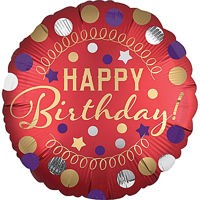 Happy Birthday Red Satin Foil Balloon uk | Gift Happy Birthday Red ...