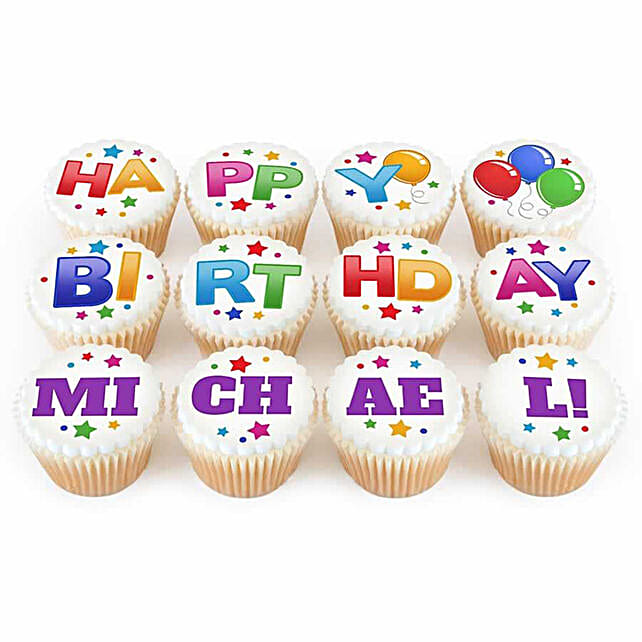 Happy Birthday Cupcakes uk | Gift Happy Birthday Cupcakes- FNP