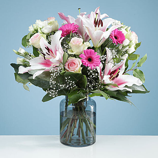 Pink Lily & Rose Harmony uk | Gift Pink Lily & Rose Harmony- FNP