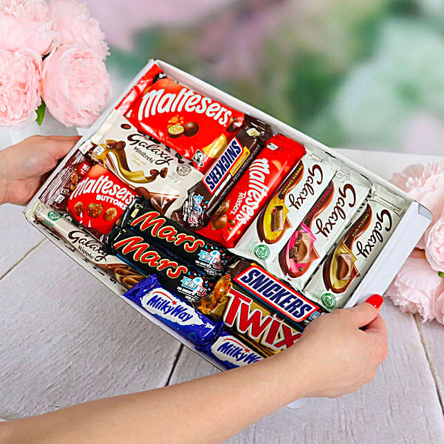 Mars & Galaxy Chocolate Letterbox Gift Hamper uk | Gift Mars & Galaxy ...