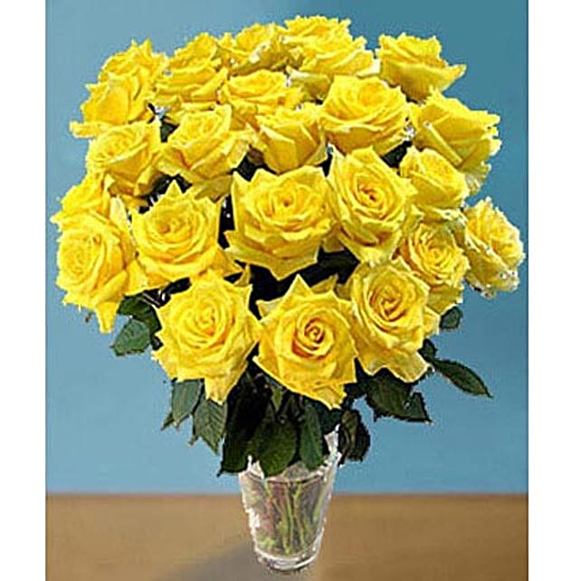 25 Long Stem Yellow Roses usa | Gift 25 Long Stem Yellow Roses- FNP